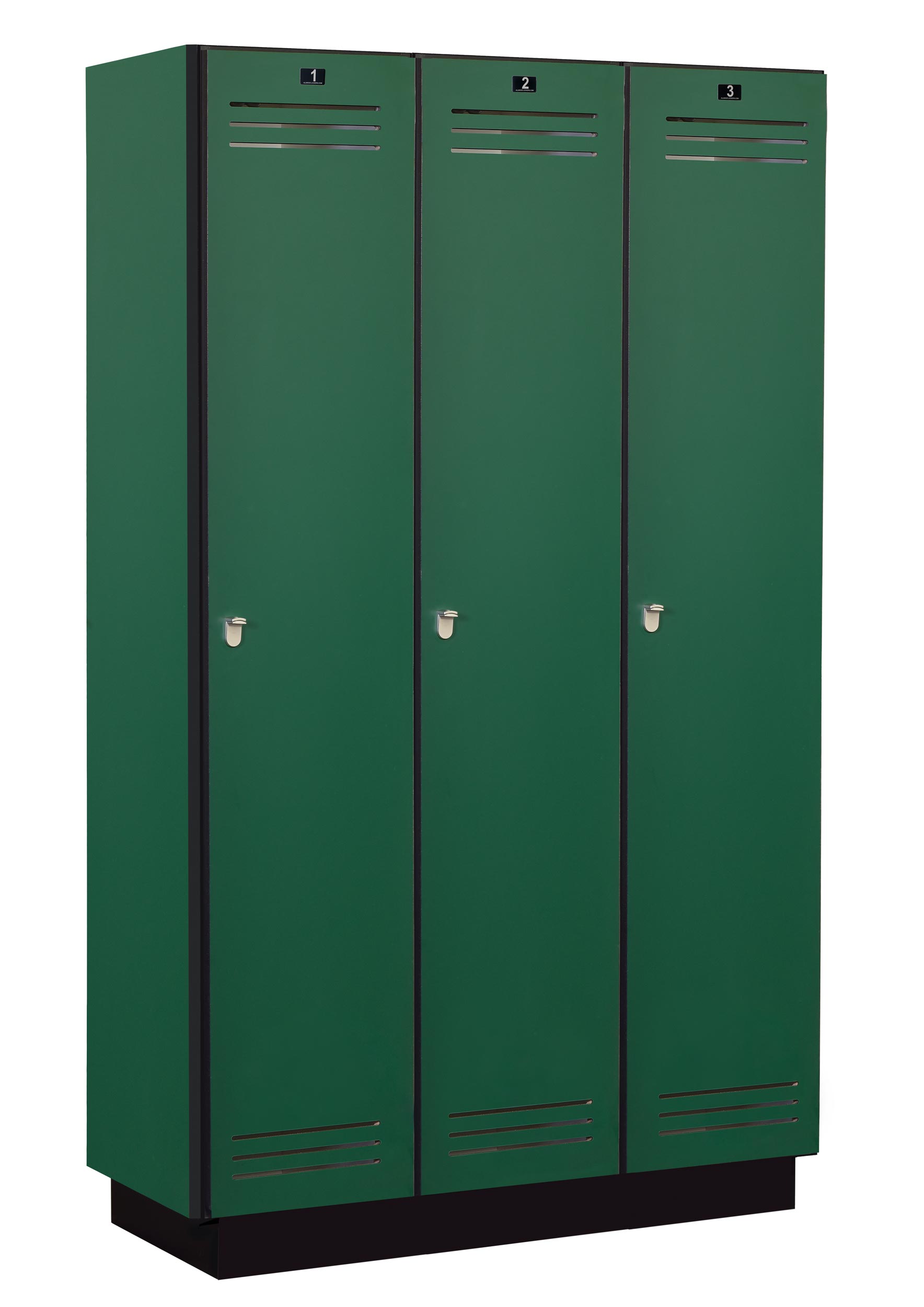 Vented Wood Club Lockers by All Wood Lockers
