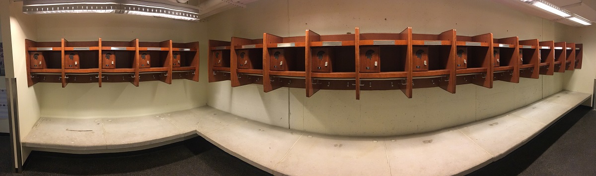 Wood Sports Locker Installations by All Wood Lockers