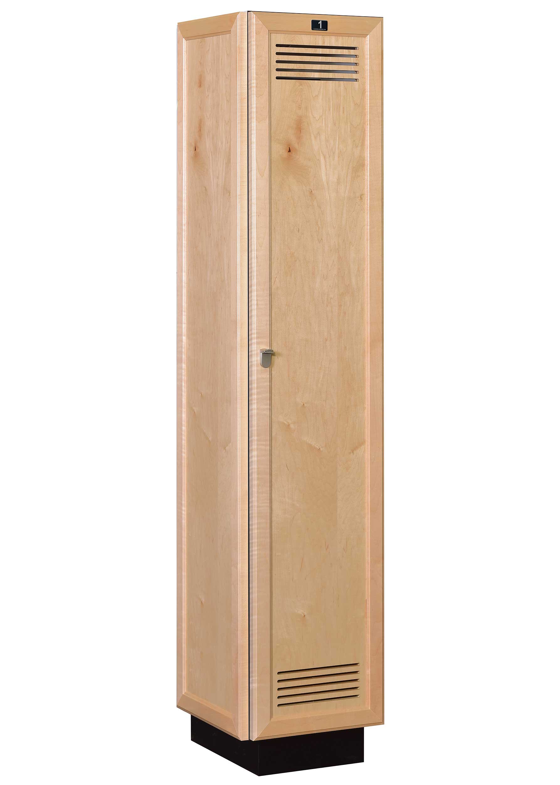 Vented Wood Club Lockers by All Wood Lockers