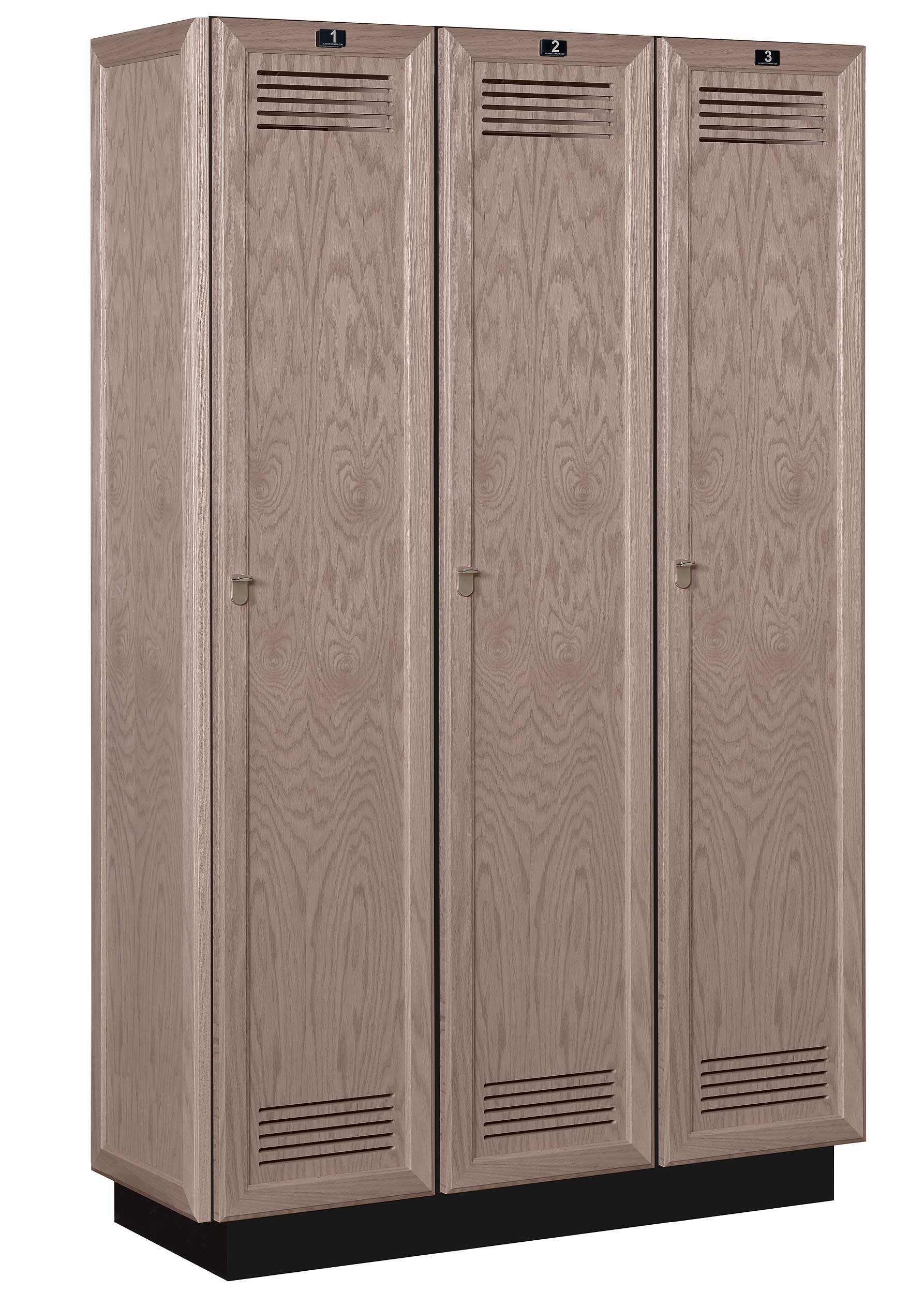 Vented Wood Club Lockers by All Wood Lockers
