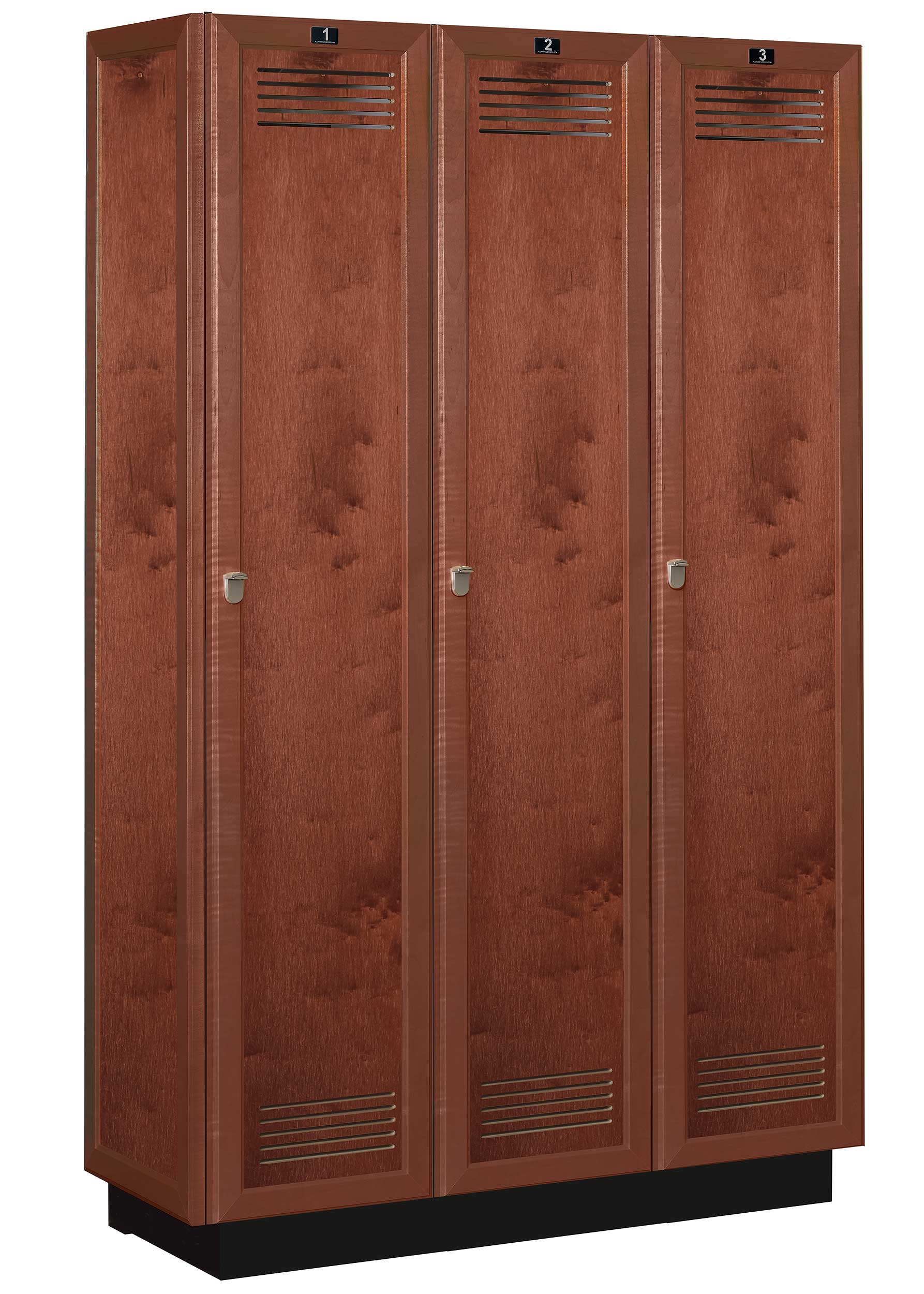 Vented Wood Club Lockers by All Wood Lockers