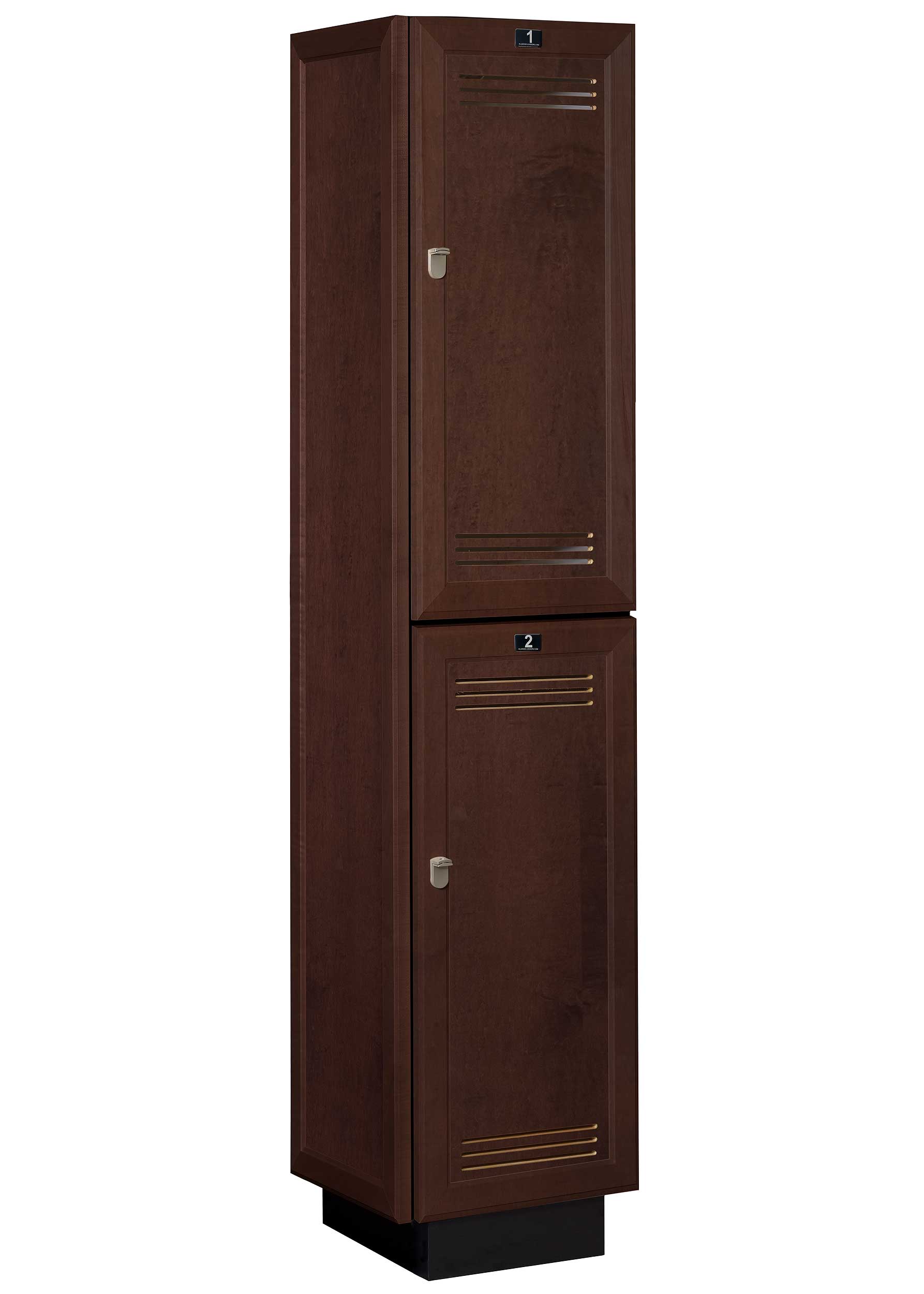 Vented Wood Club Lockers by All Wood Lockers