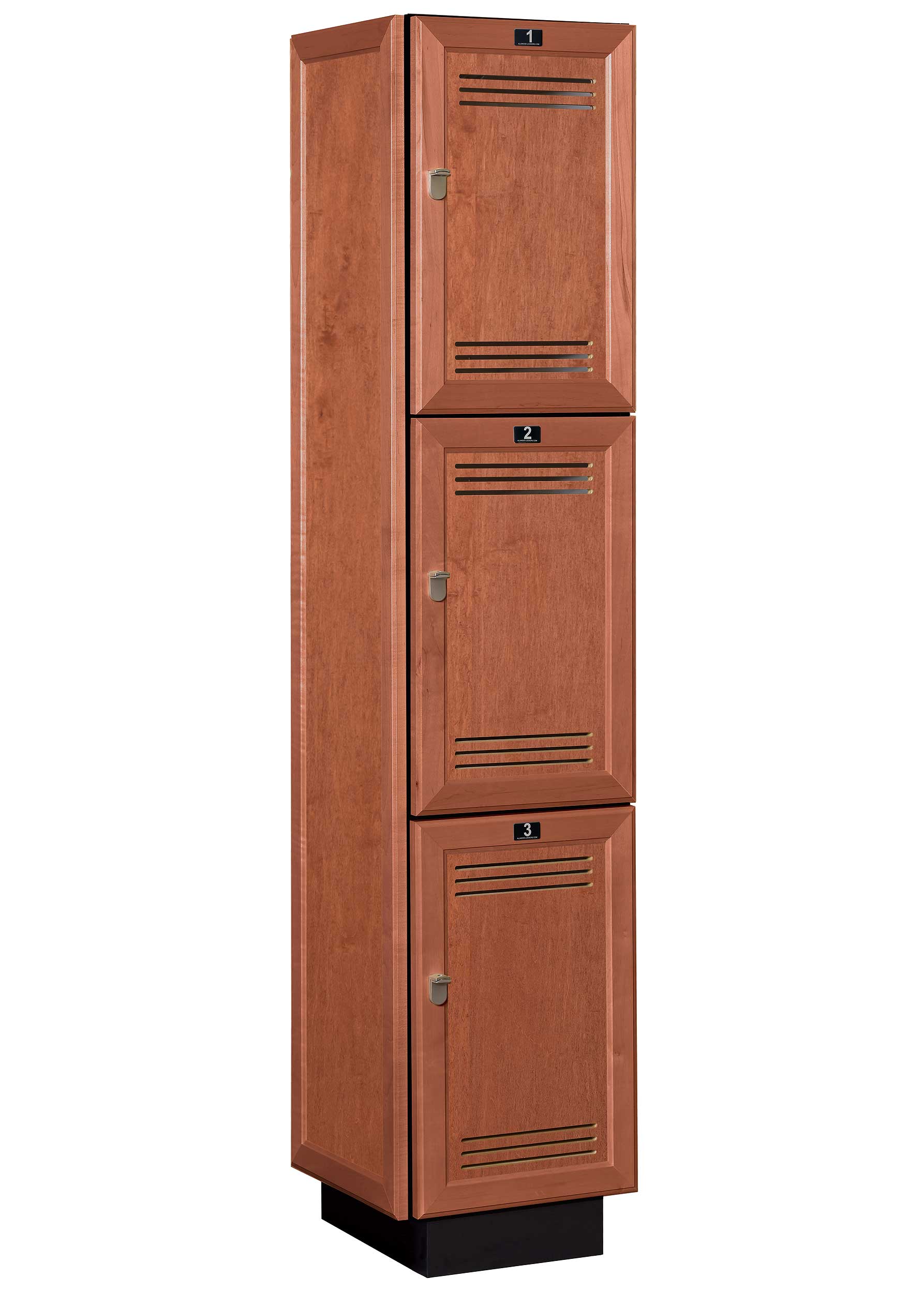 Vented Wood Club Lockers by All Wood Lockers