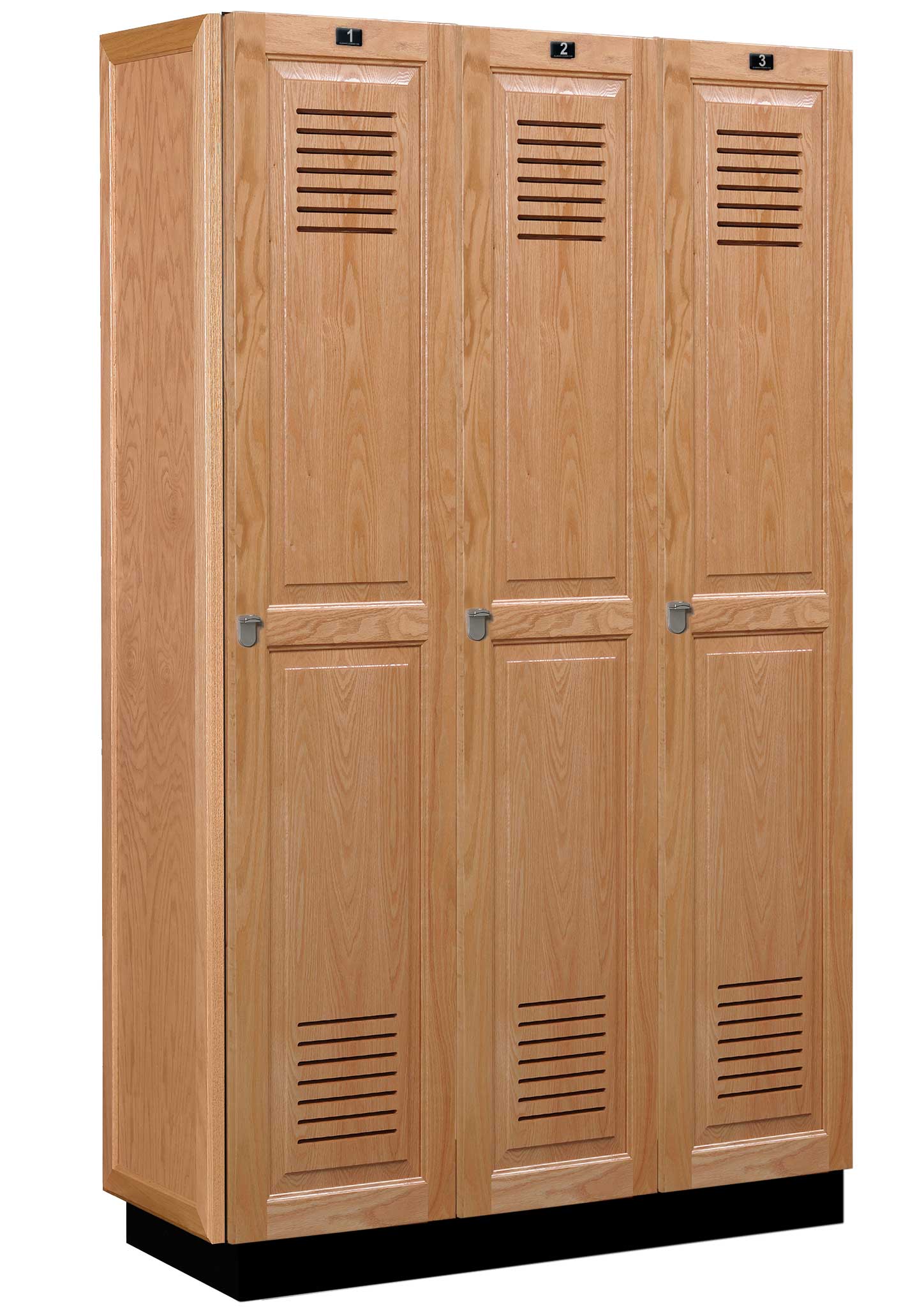 Vented Wood Club Lockers by All Wood Lockers