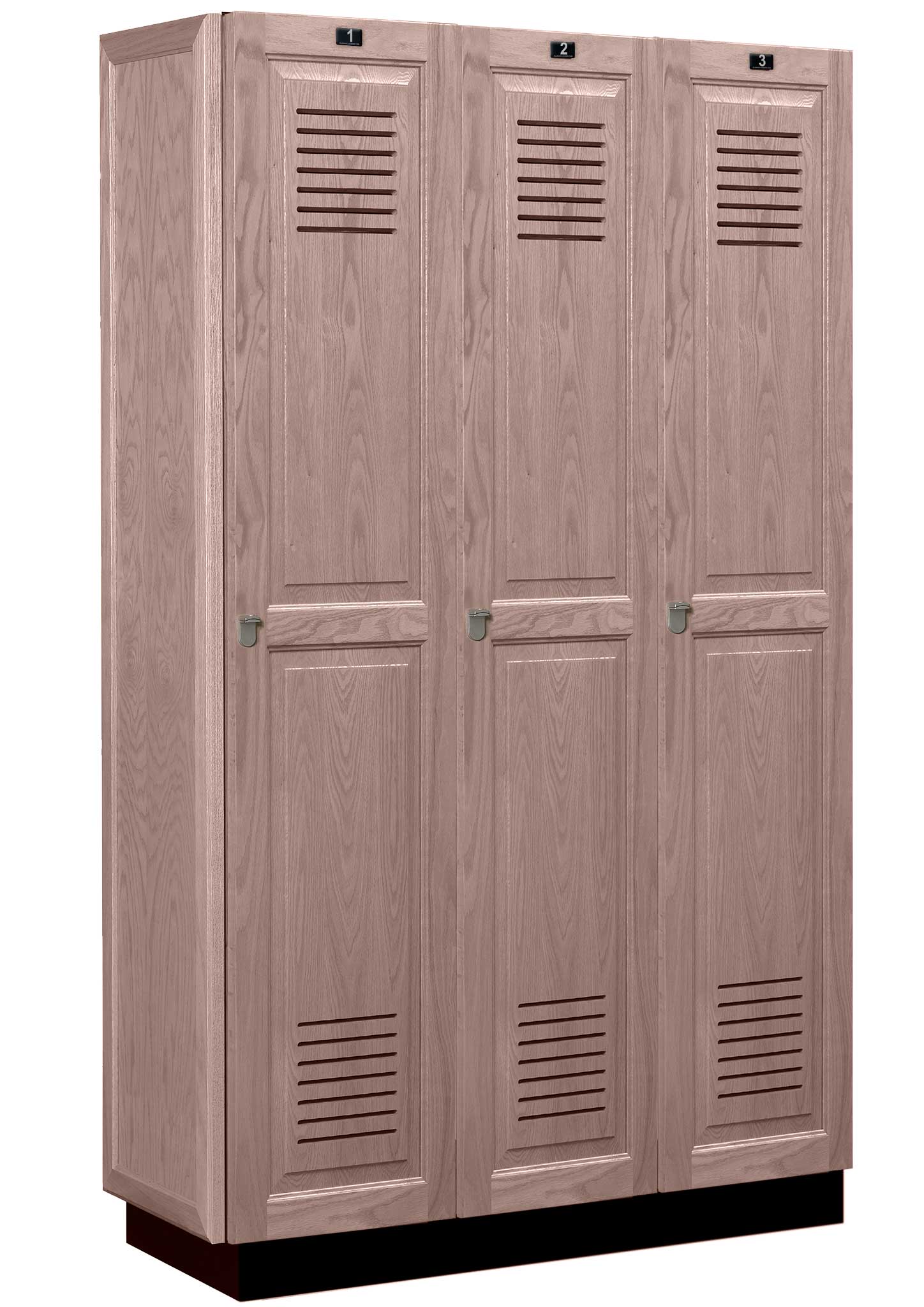Vented Wood Club Lockers by All Wood Lockers