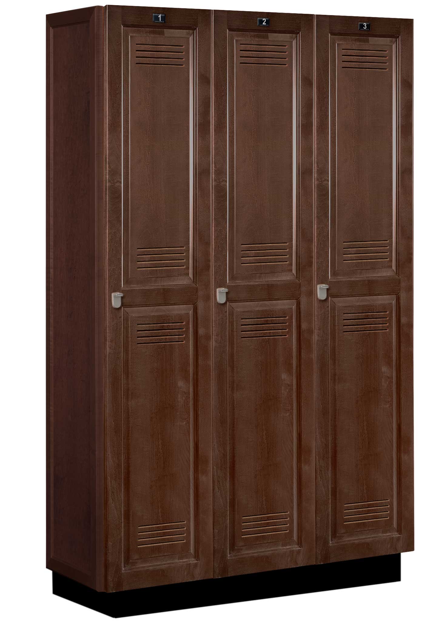 Vented Wood Club Lockers by All Wood Lockers