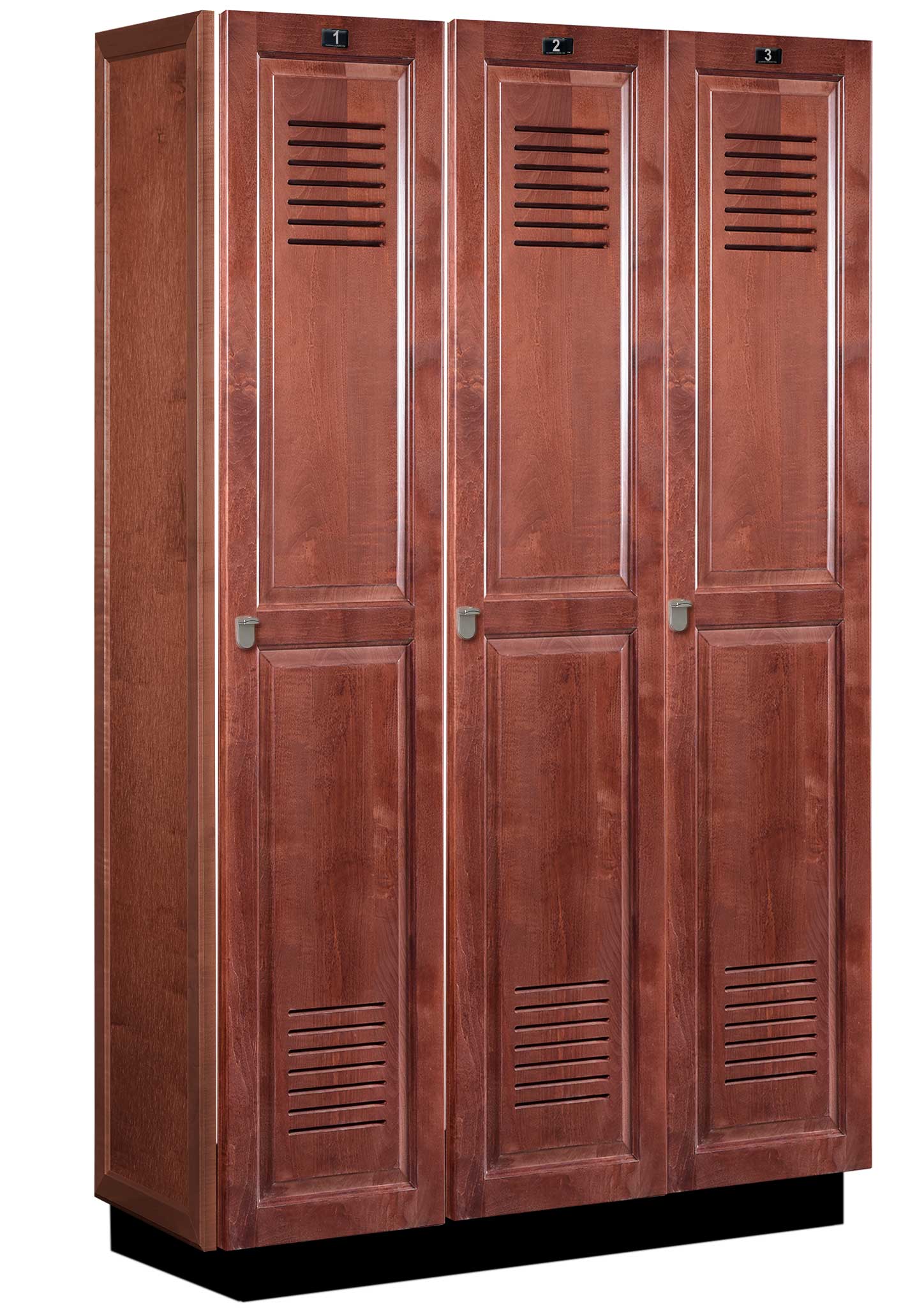 Vented Wood Club Lockers by All Wood Lockers