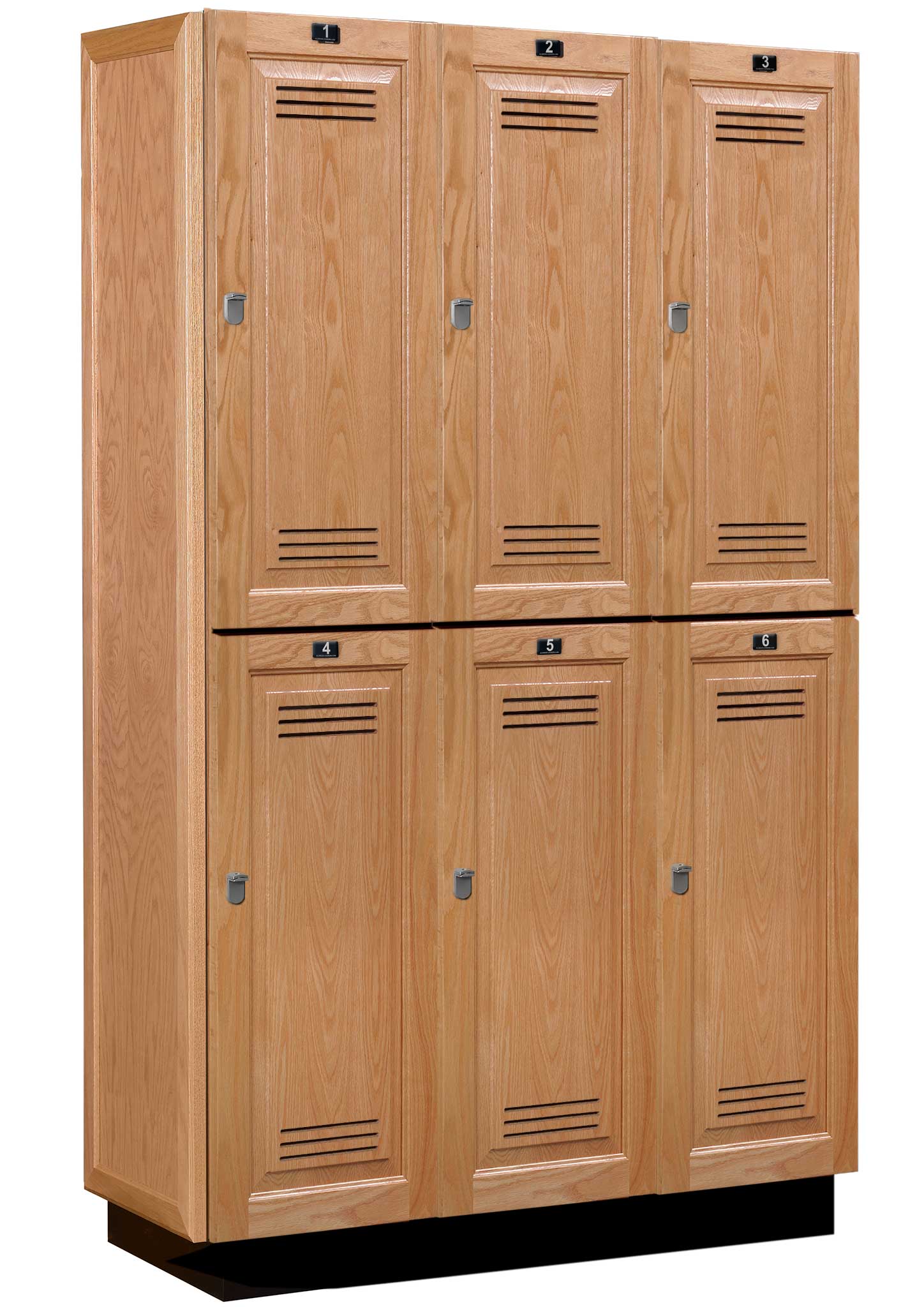 Vented Wood Club Lockers by All Wood Lockers