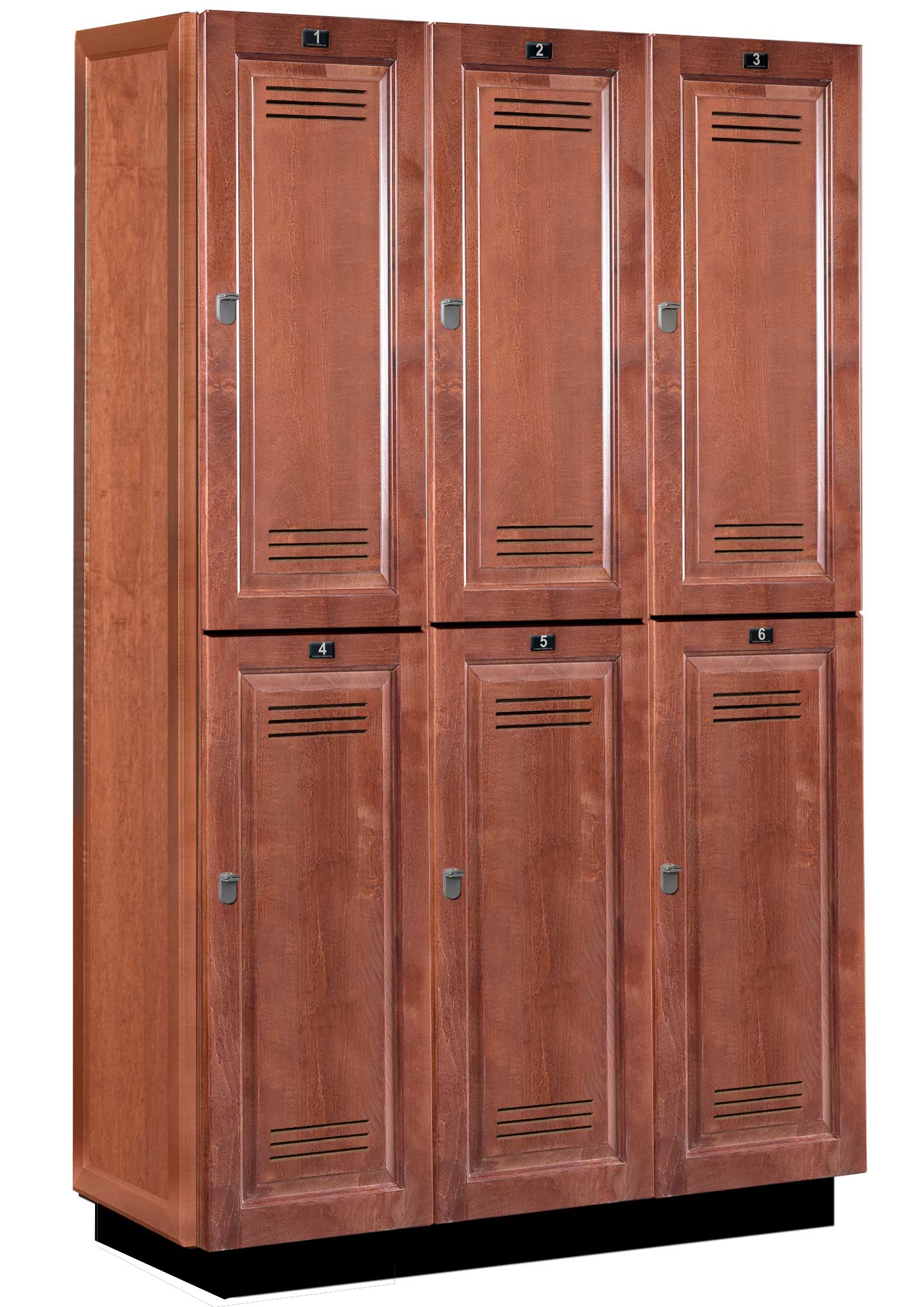 Vented Wood Club Lockers by All Wood Lockers