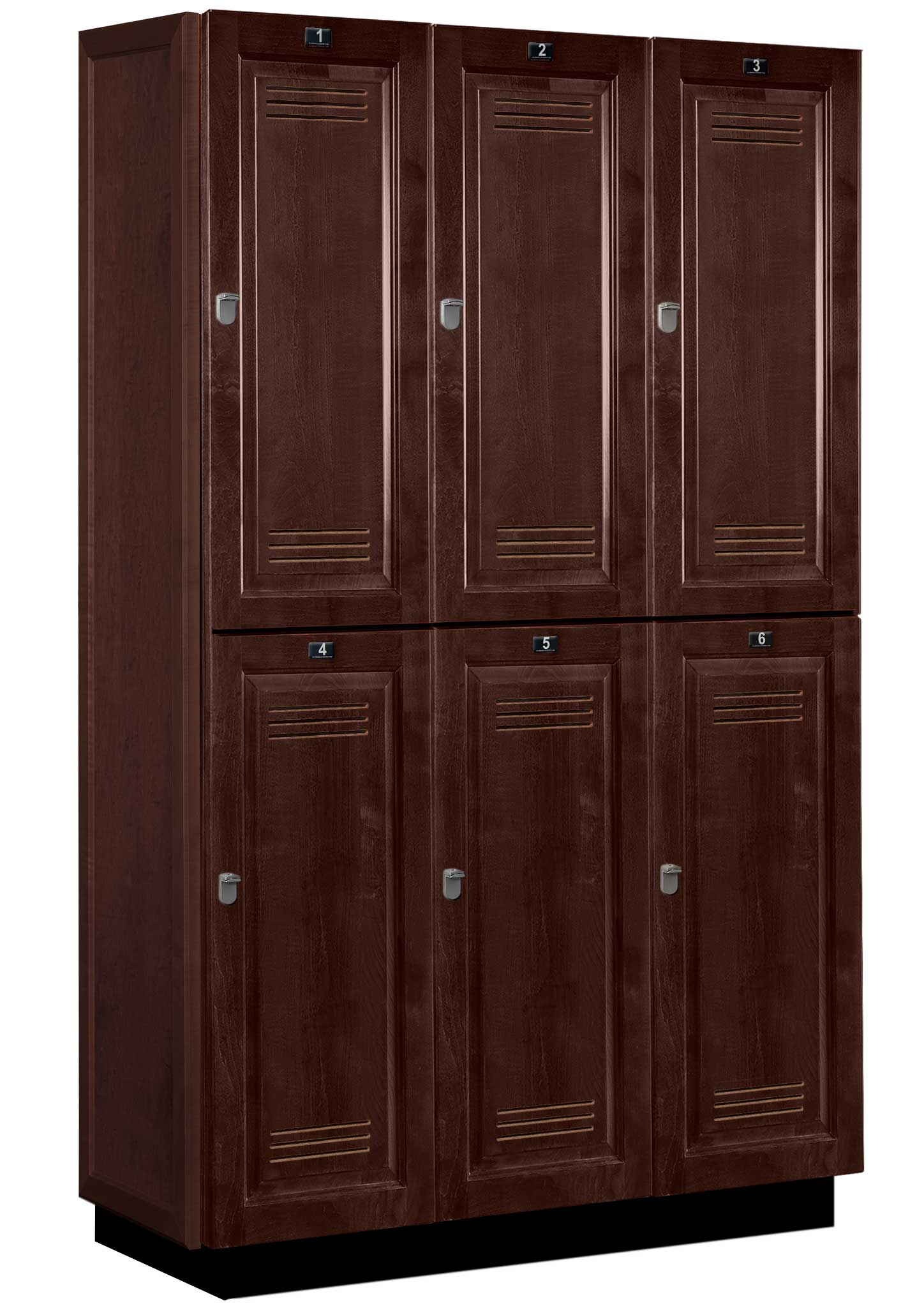 Vented Wood Club Lockers by All Wood Lockers
