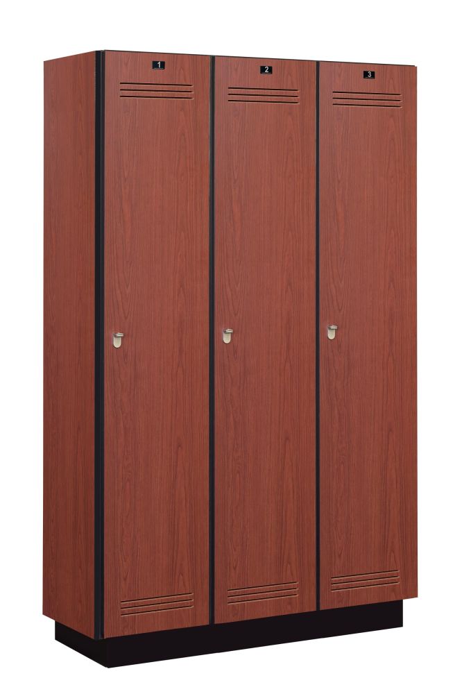 Vented Wood Club Lockers by All Wood Lockers