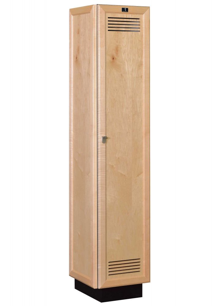 Vented Wood Club Lockers by All Wood Lockers
