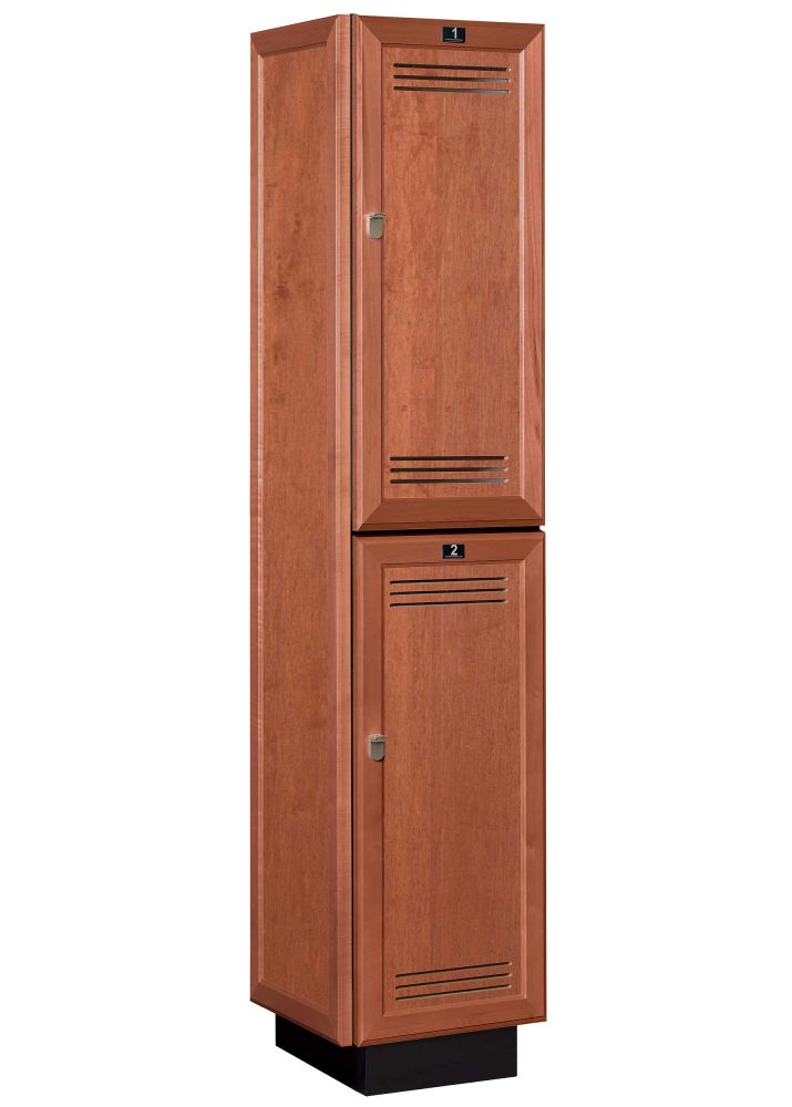 Vented Wood Club Lockers by All Wood Lockers