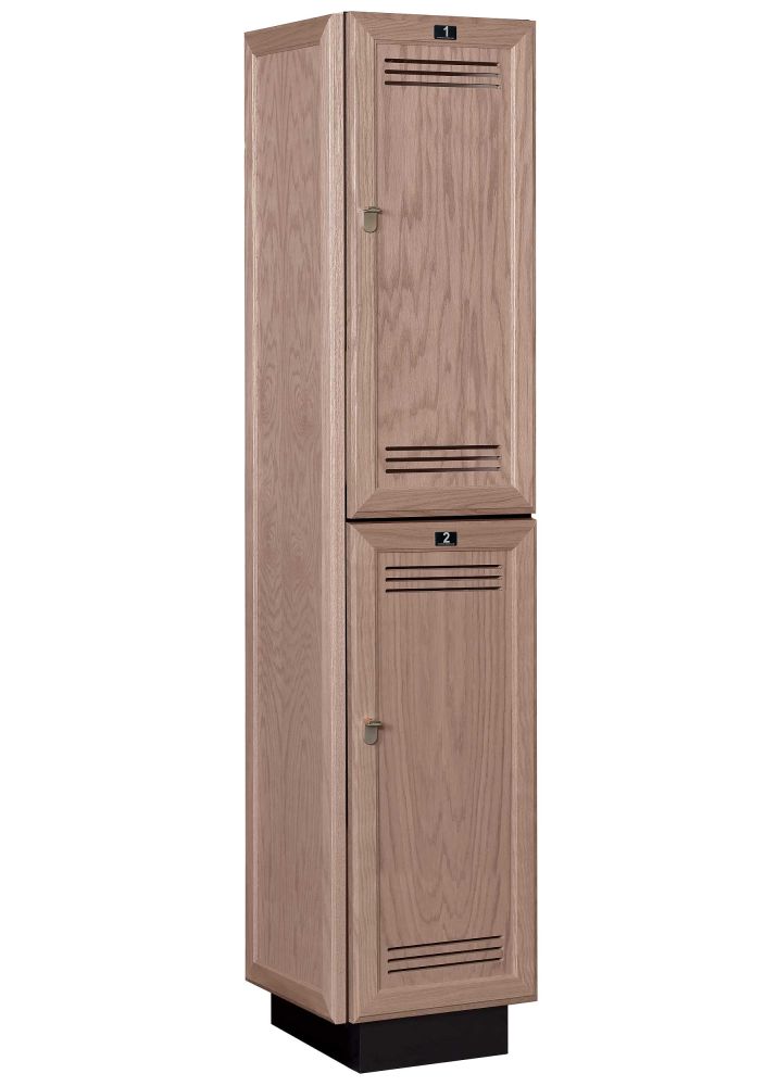 Vented Wood Club Lockers by All Wood Lockers