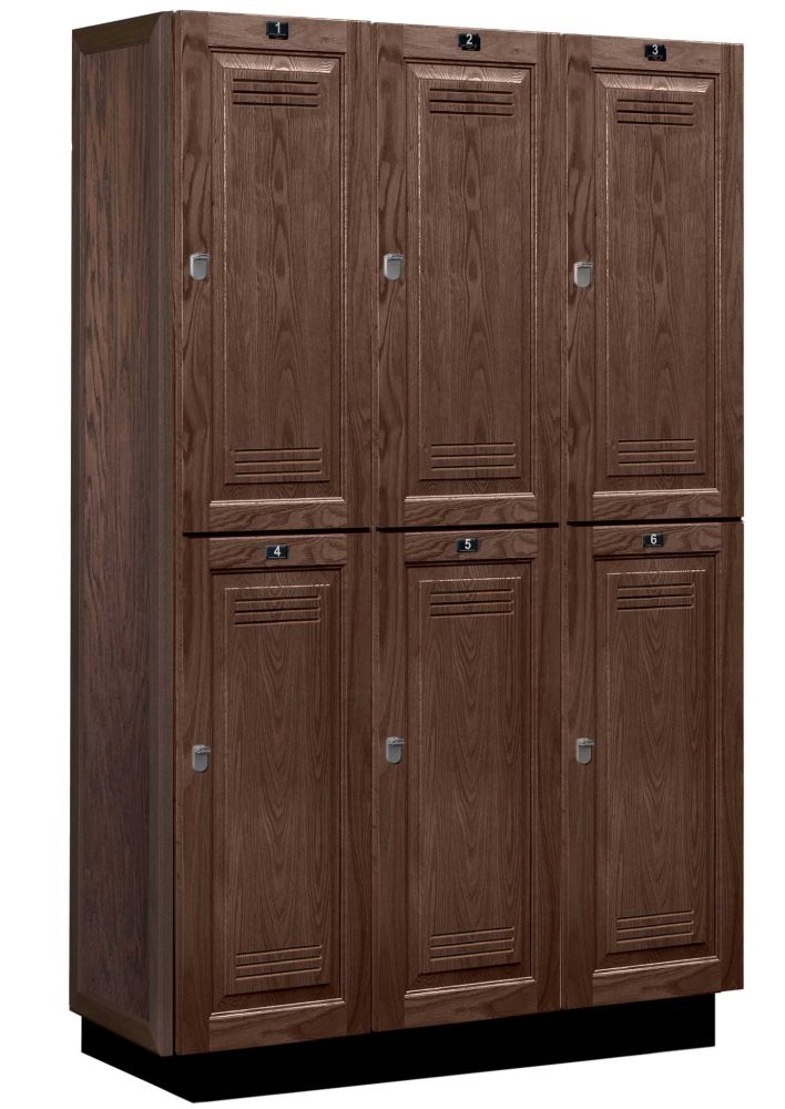 Vented Wood Club Lockers by All Wood Lockers